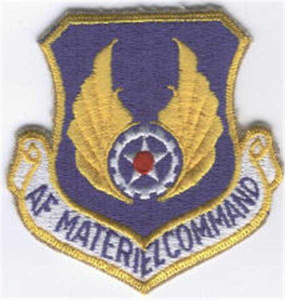 Air Force Materiel Command Patch Full Color With Hook Fastener