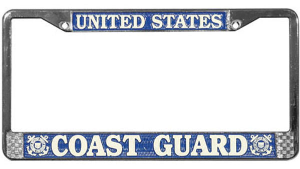 USCG License Plate Frames - Coast Guard License Plates
