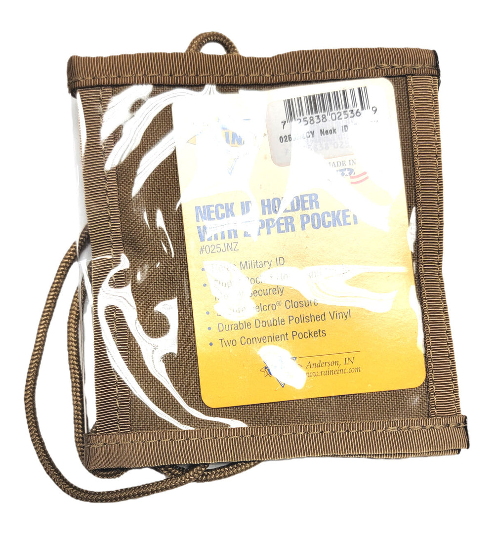Zippered Neck ID Holder