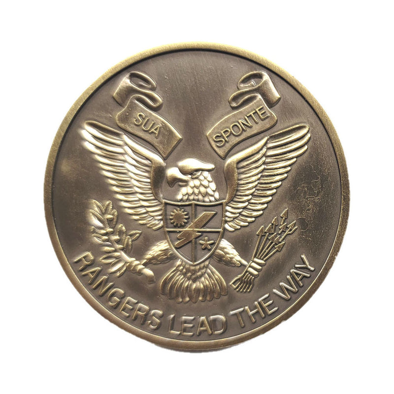2nd Ranger Battalion Challenge Coin - Bronze or Nickel Finish