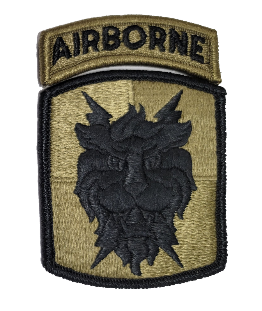 35th Signal Brigade Multicam OCP Patch with Airborne Tab