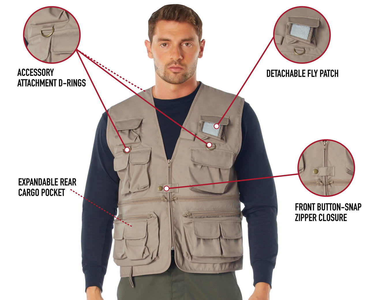 Rothco Uncle Milty Travel Vest - Fishing/Outdoor Gear