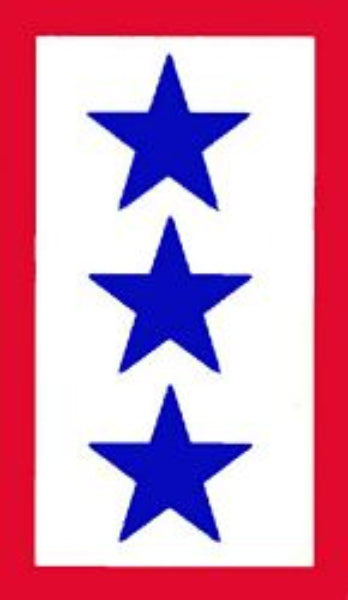 CLEARANCE - 3 Blue Star Sticker - Inside Window