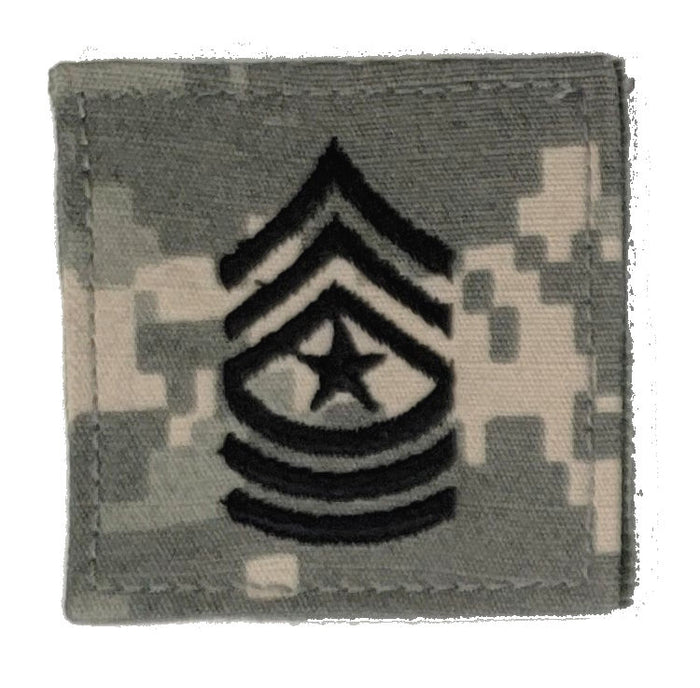 U.S. Army ACU Rank Insignia with HOOK FASTENER - Each CLOSEOUT