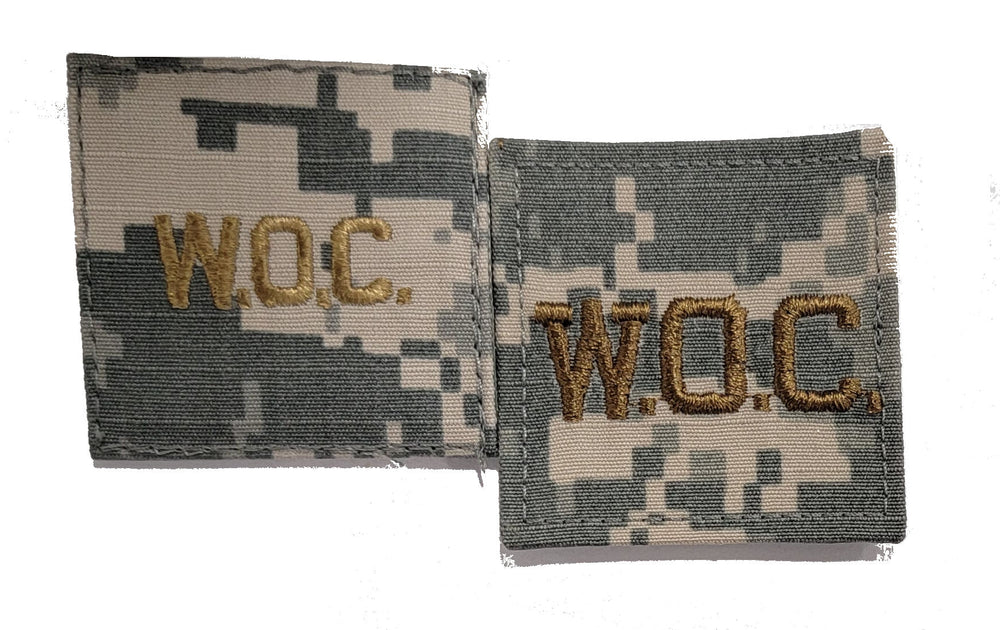 U.S. Army ACU Rank Insignia with HOOK FASTENER - Each CLOSEOUT