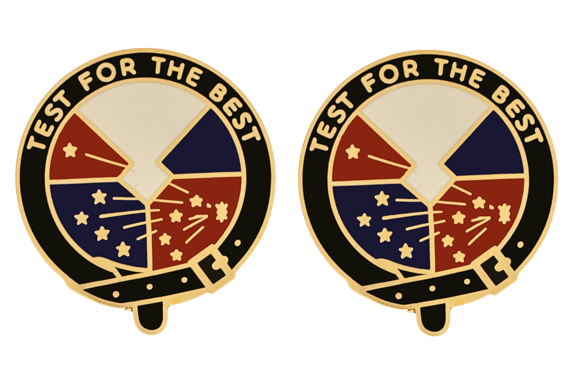 Test and Evaluation Distinctive Unit Insignia - Pair - TEST FOR THE BE
