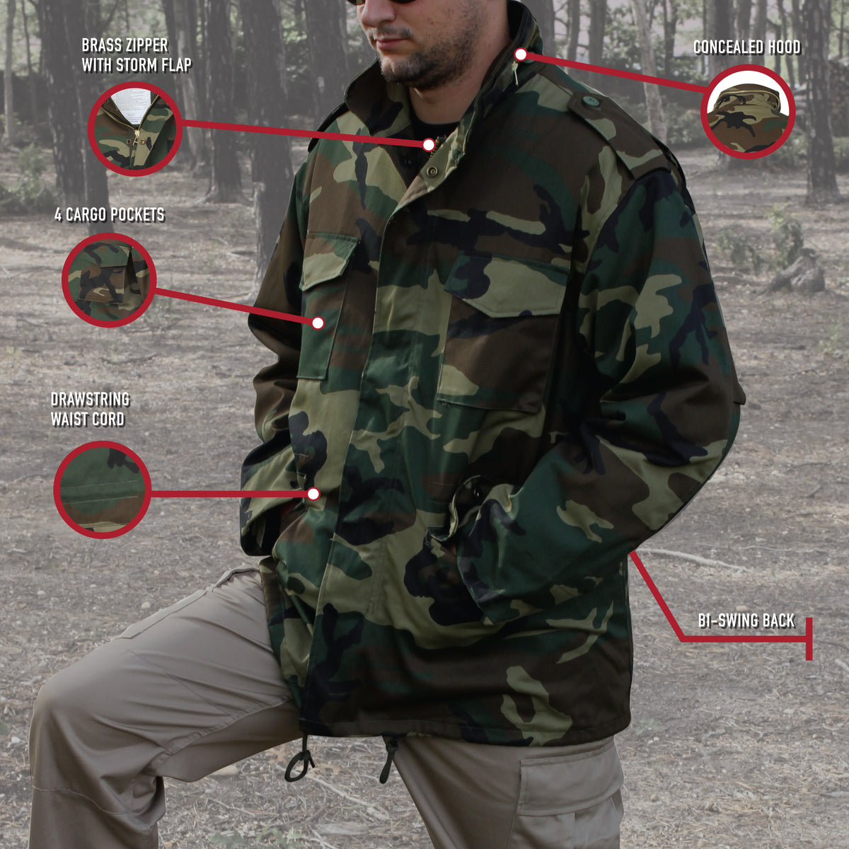 Rothco M-65 Field Jacket with Liner - Military Field Jackets
