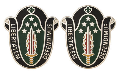 20th Support Command Unit Crest DUI - LIBERTATEM DEFENDIMUS