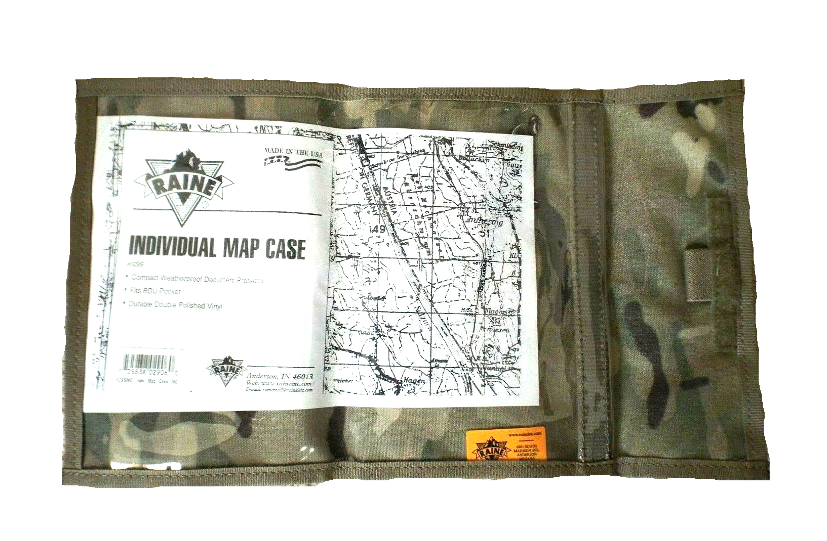 Raine Tactical Individual Map Case - 7x9 Inch - Made in U.S.A.