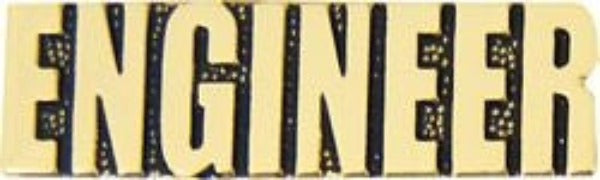 Engineer Script Pin - Engineer Hat Pin
