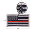 Rothco Thin Red Line US Flag Patch - Hook Back