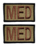 2 Pack of Air Force MED OCP Patch Spice Brown - Medical - Duty Identif