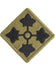 4th Infantry Division OCP Patch with Hook Backing