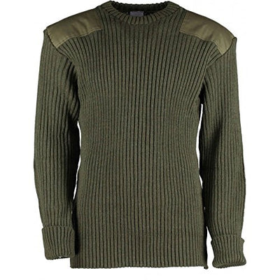 British Commando Sweater Woolly Pully CREW Neck - Various Colors