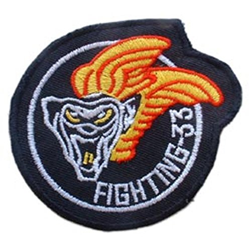 Eagle Emblems PM0041 Patch-USN,Fighting-33 (3-3/8 inch) - CLEARANCE!