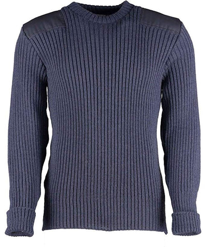 British Commando Sweater Woolly Pully CREW Neck - Various Colors