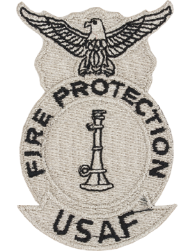 Metallic USAF Fire Protection Badge - Engineer - One Bugle