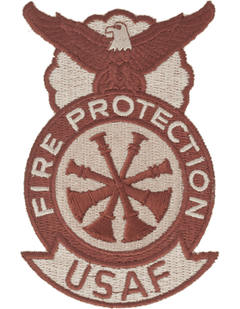USAF Fire Badge - Deputy Chief Four Bugles - CLOSEOUT!