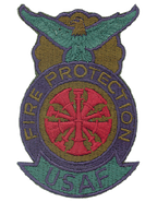 USAF Fire Badge - Fire Chief Five Bugles