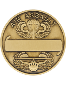 101st Airborne Division Challenge Coin - Air Assault - Bronze with Ena