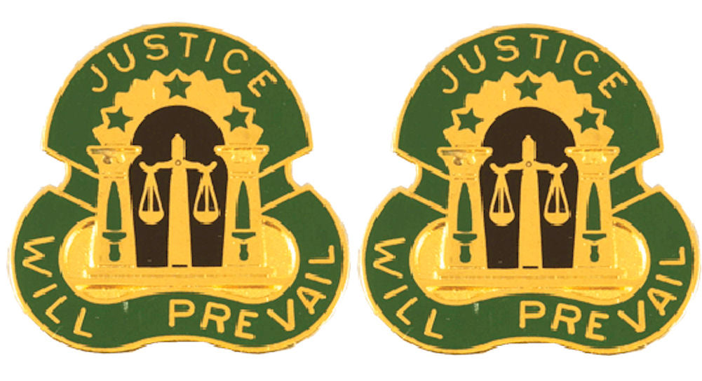 3rd Military Police MP Group Distinctive Unit Insignia - Pair - JUSTIC
