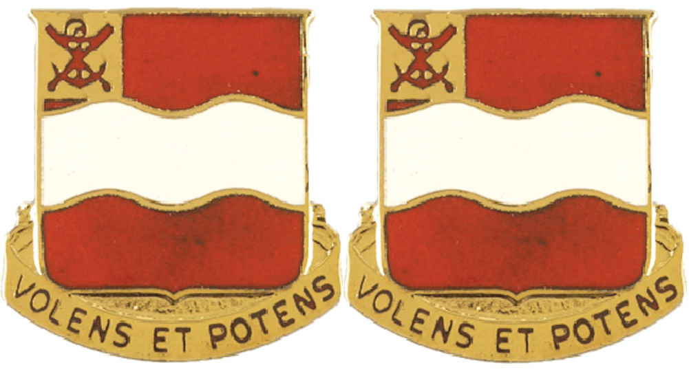 4th Engineering Battalion Distinctive Unit Insignia - Pair - Volens Et