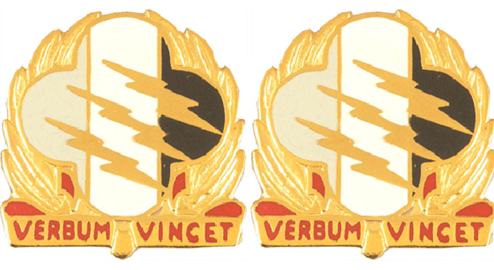 4th PSYOPS Group Distinctive Unit Insignia - Pair - Verbum Vincet