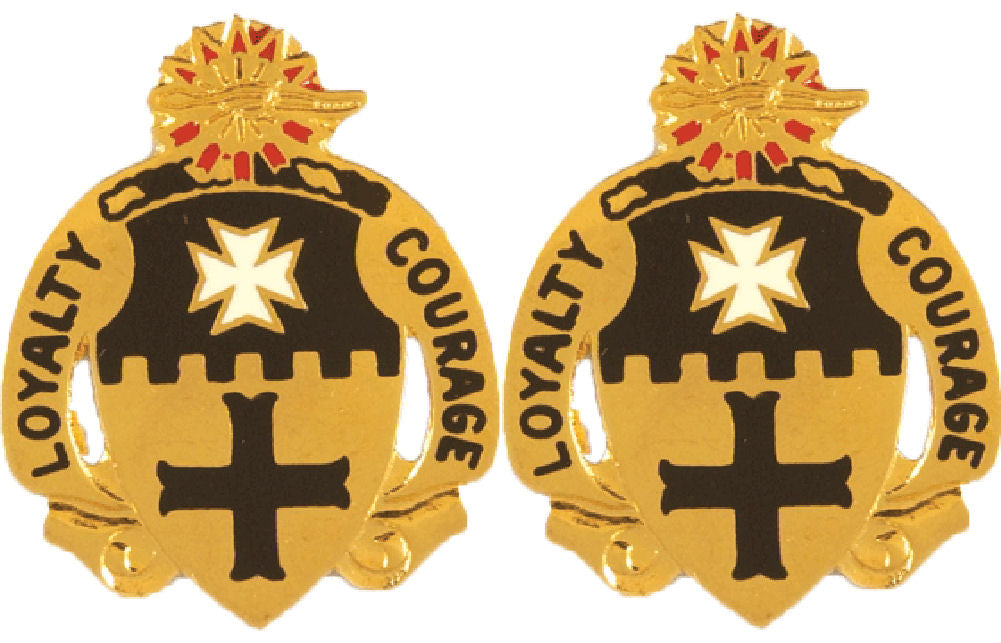 5th Cavalry Distinctive Unit Insignia - Pair - Loyalty Courage