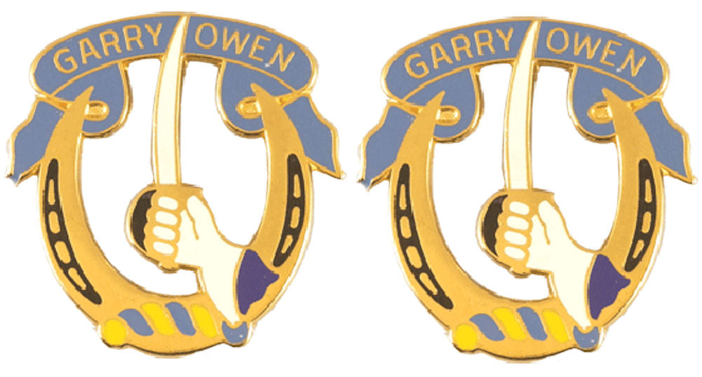 7th Cavalry Regiment Distinctive Unit Insignia - Pair - Garry Owen
