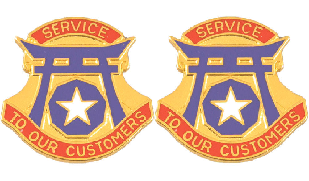 9th Support Command Distinctive Unit Insignia - Pair - SERVICE TO OUR