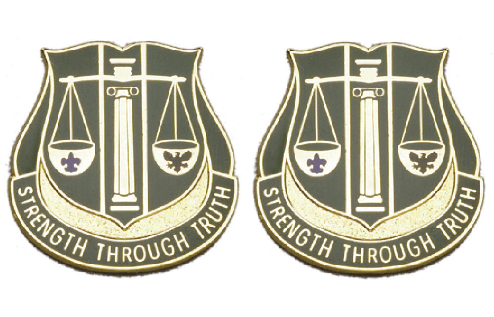 11th Military Police MP Battalion Distinctive Unit Insignia - Pair - S