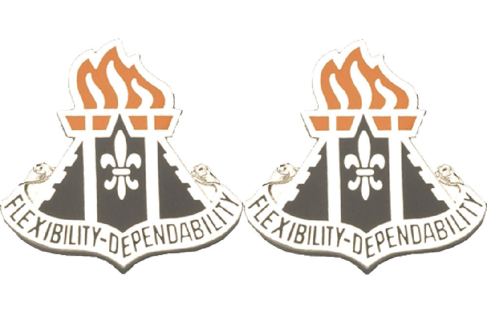 11th Signal Brigade Distinctive Unit Insignia - Pair - FLEXIBILITY DEP