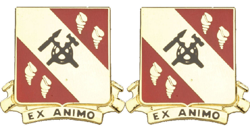 27th Support Battalion Distinctive Unit Insignia - Pair - Ex Animo