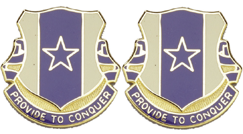 30th Quartermaster Battalion Distinctive Unit Insignia - Pair - Provid
