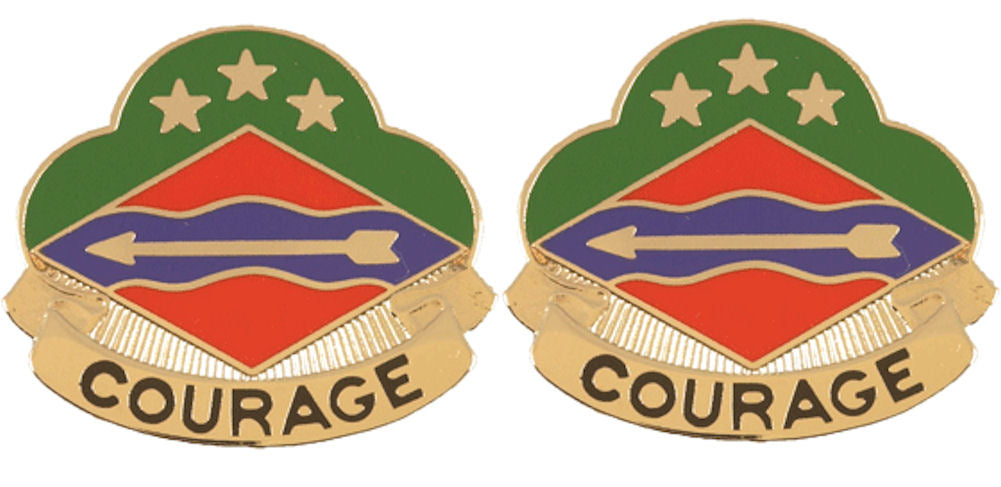 39th Infantry Brigade Distinctive Unit Insignia - Pair - Courage