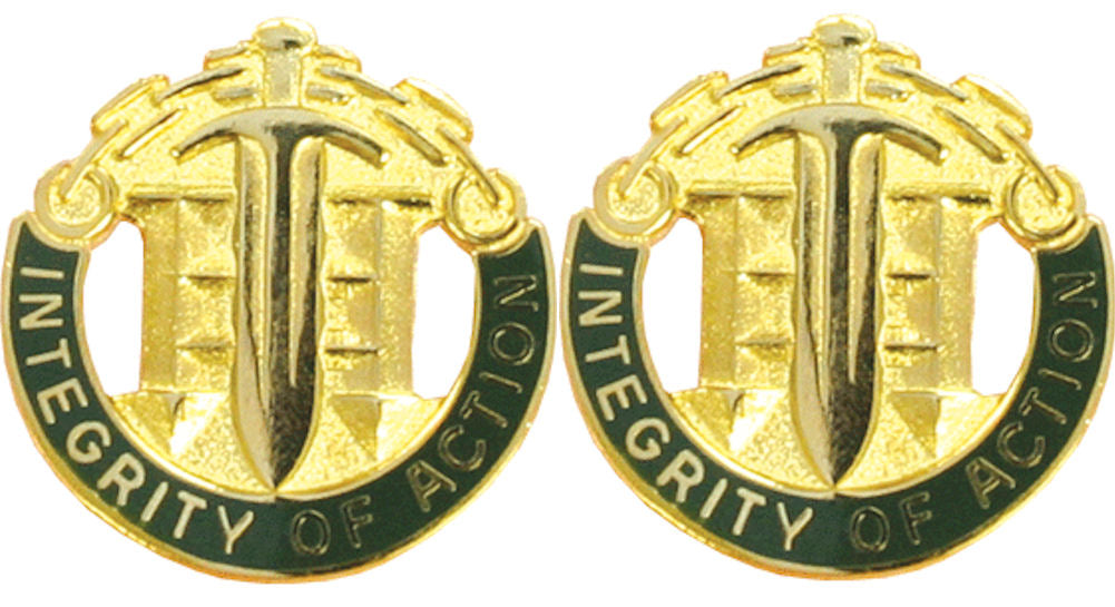 42nd Military Police MP Group Distinctive Unit Insignia - Pair - Integ