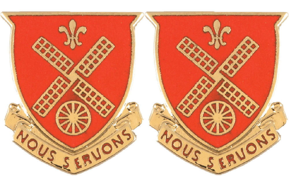 52nd Engineering Battalion Distinctive Unit Insignia - Pair - Nous Ser