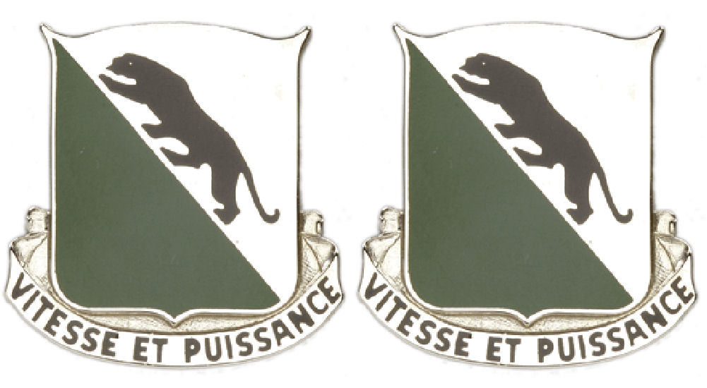 69th Armor Distinctive Unit Insignia - Pair - Vitesse Et Puissance