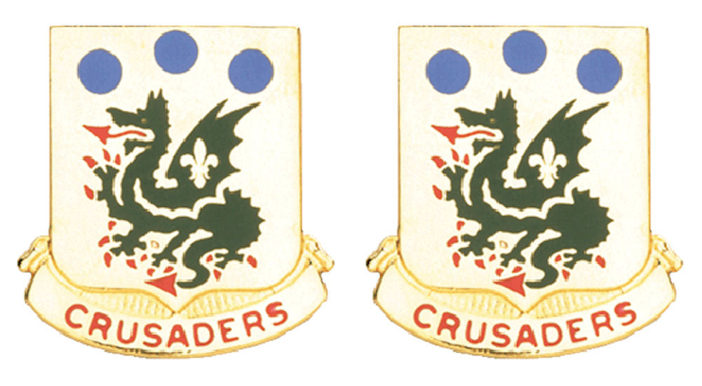 72nd Armor Distinctive Unit Insignia - Pair - Crusaders