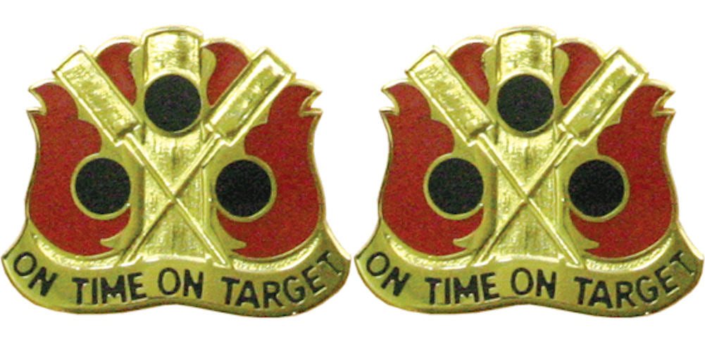 72nd Field Artillery Brigade Distinctive Unit Insignia - Pair - On Tim