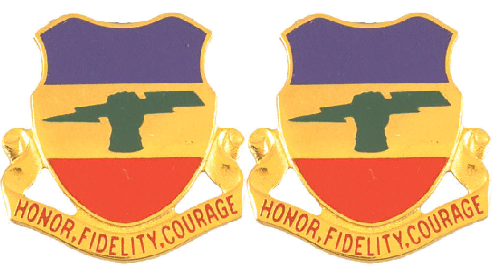 73rd Armor Distinctive Unit Insignia - Pair - Honor Fidelity Courage