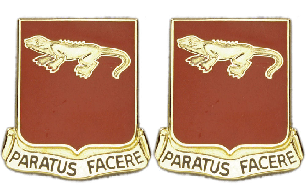 75th Field Artillery Distinctive Unit Insignia - Pair - Paratus Facere