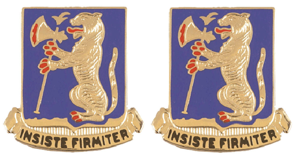77th Armor Distinctive Unit Insignia - Pair - Insiste Firmiter