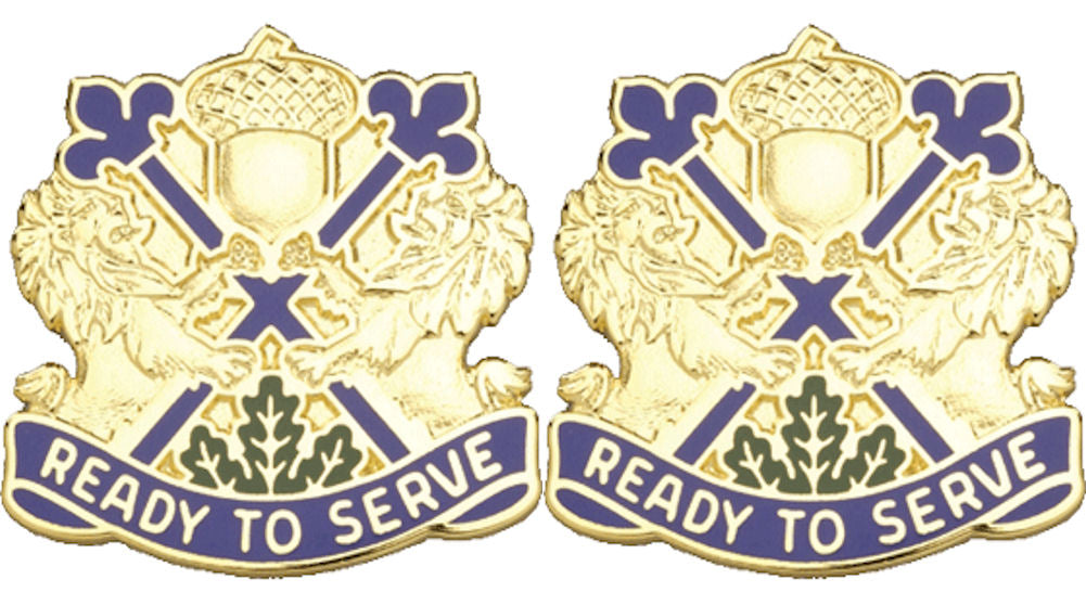 87th Division (Training Support) Distinctive Unit Insignia - Pair - Re