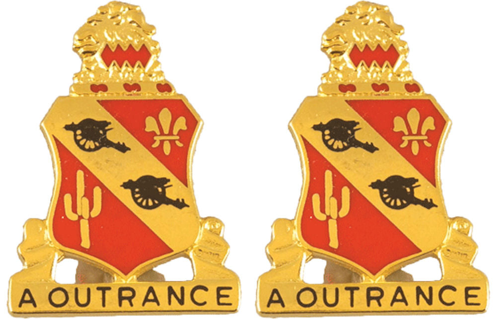 112th Field Artillery Distinctive Unit Insignia - A OUTRANCE