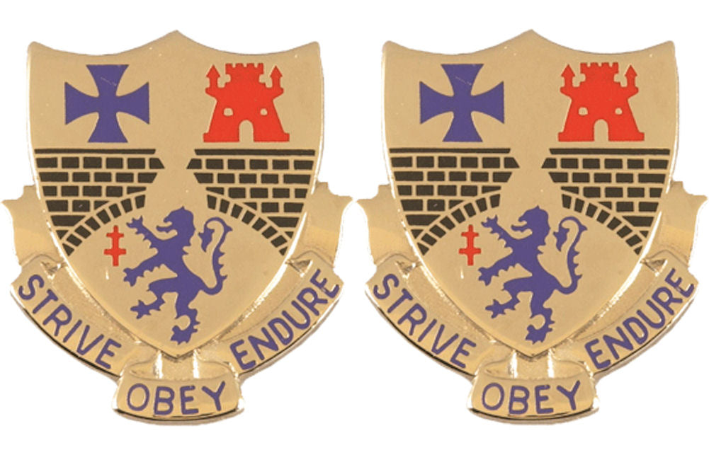 112th Infantry Distinctive Unit Insignia - STRIVE OBEY ENDURE