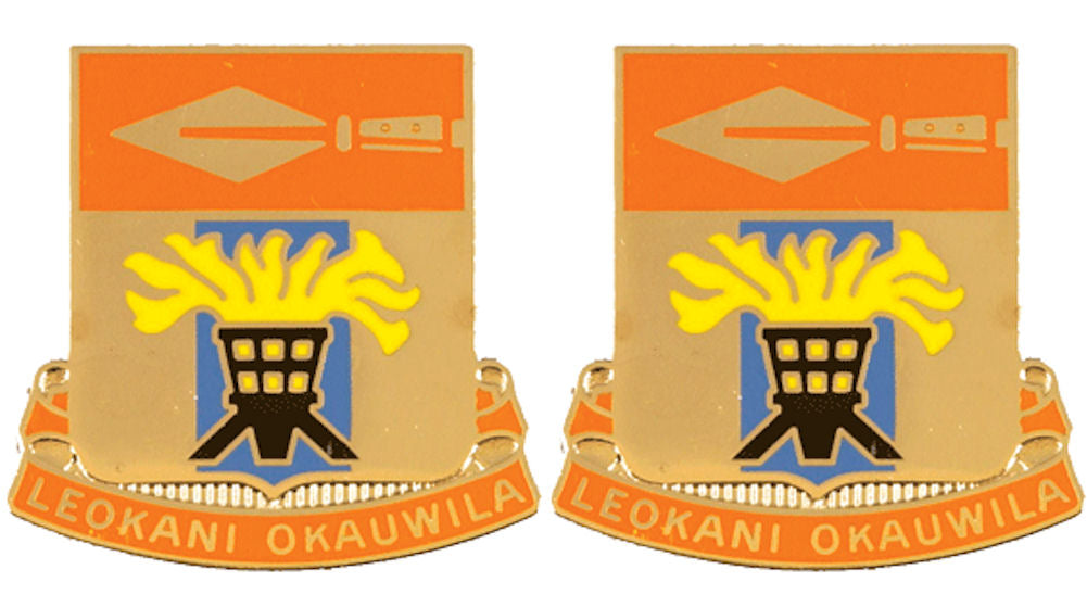 125th Signal Battalion Distinctive Unit Insignia - LEOKANI OKAUWILA