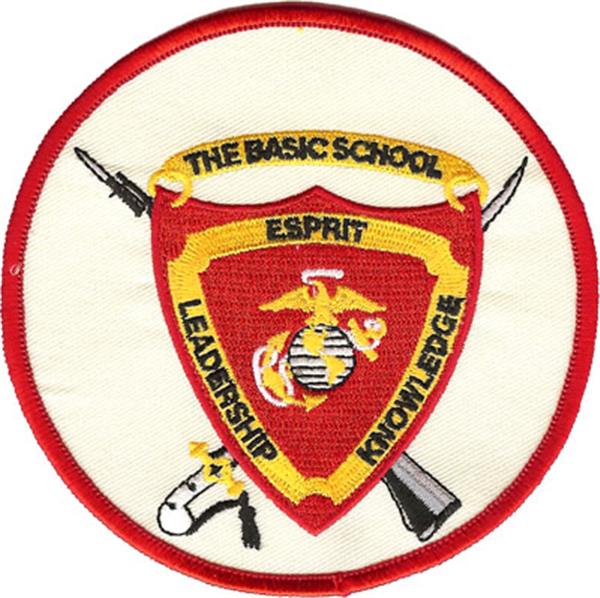 USMC Officer Basic School - 4 Inch Sew-On Patch