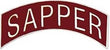 Sapper Tab Red Small Hat Pin