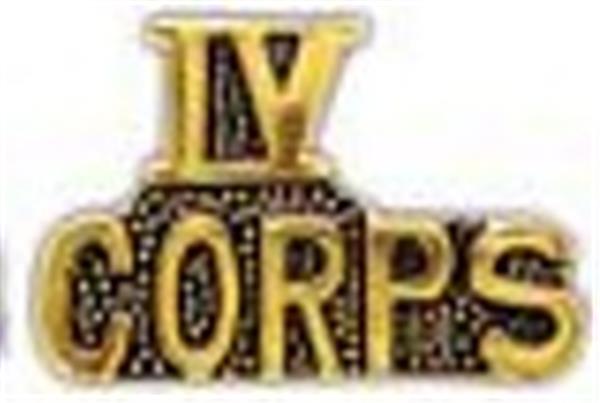 IV CORPS Small Pin - CLEARANCE!